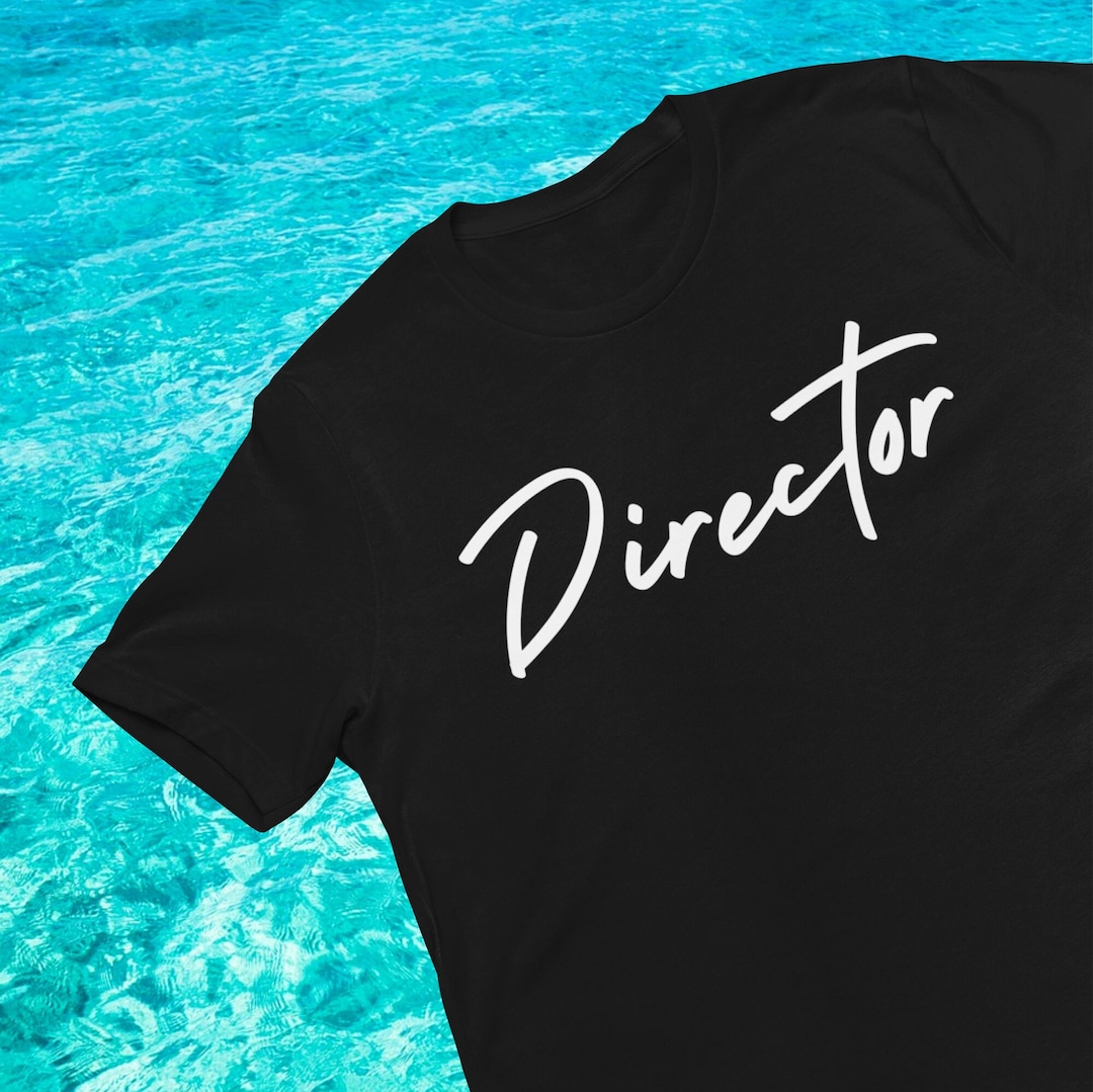 Director Shirt, Black Tshirt for Directors, Backstage Attire, Gift for ...