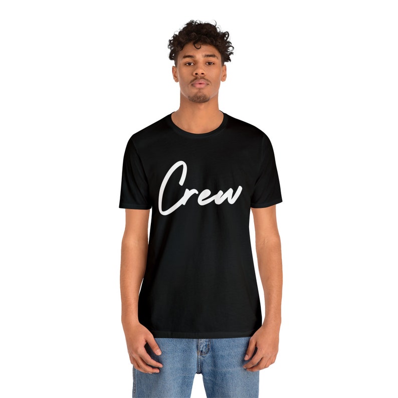 Crew Shirt, Black Staff Tshirt, Uniform for Event Professionals, Gift ...