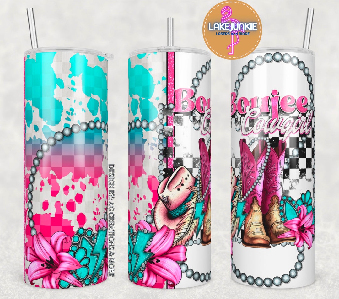 Boujee Cowgirl Design, Super Cute Lots of Bright Colors, Boots and ...