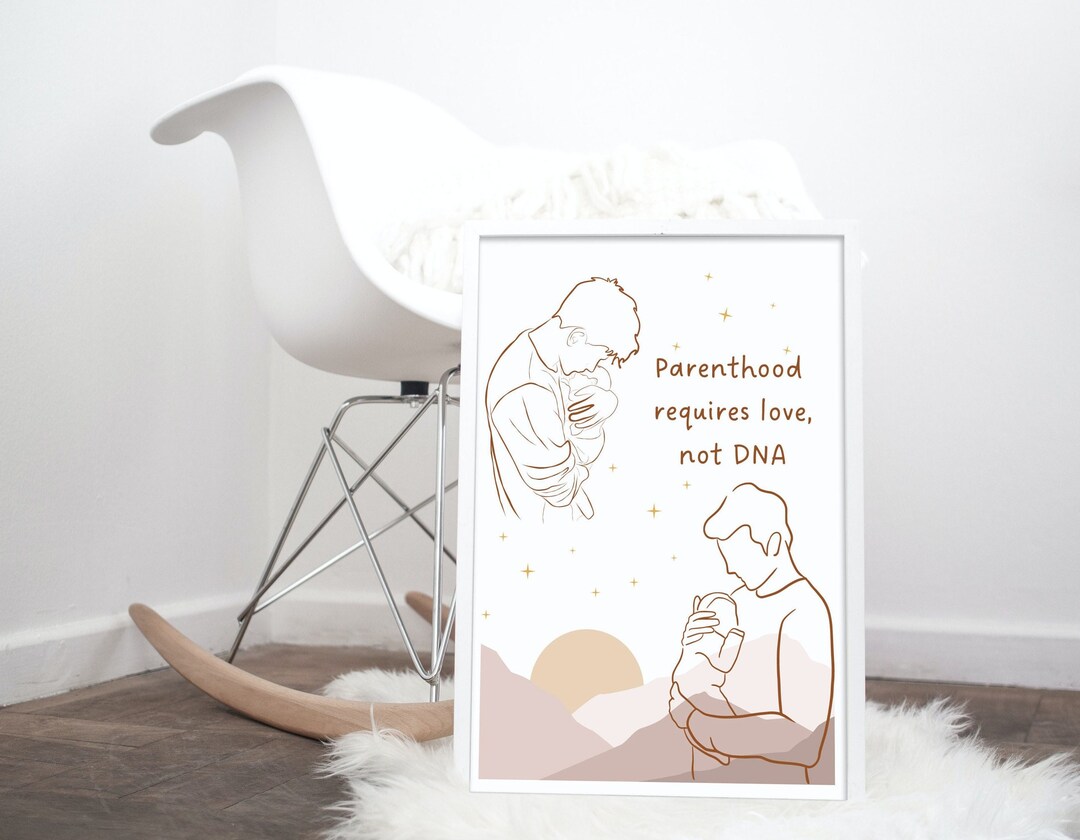 Two Dads Art, Gay Family, Printable Nursery Wall Art, Queer Decor, IVF ...