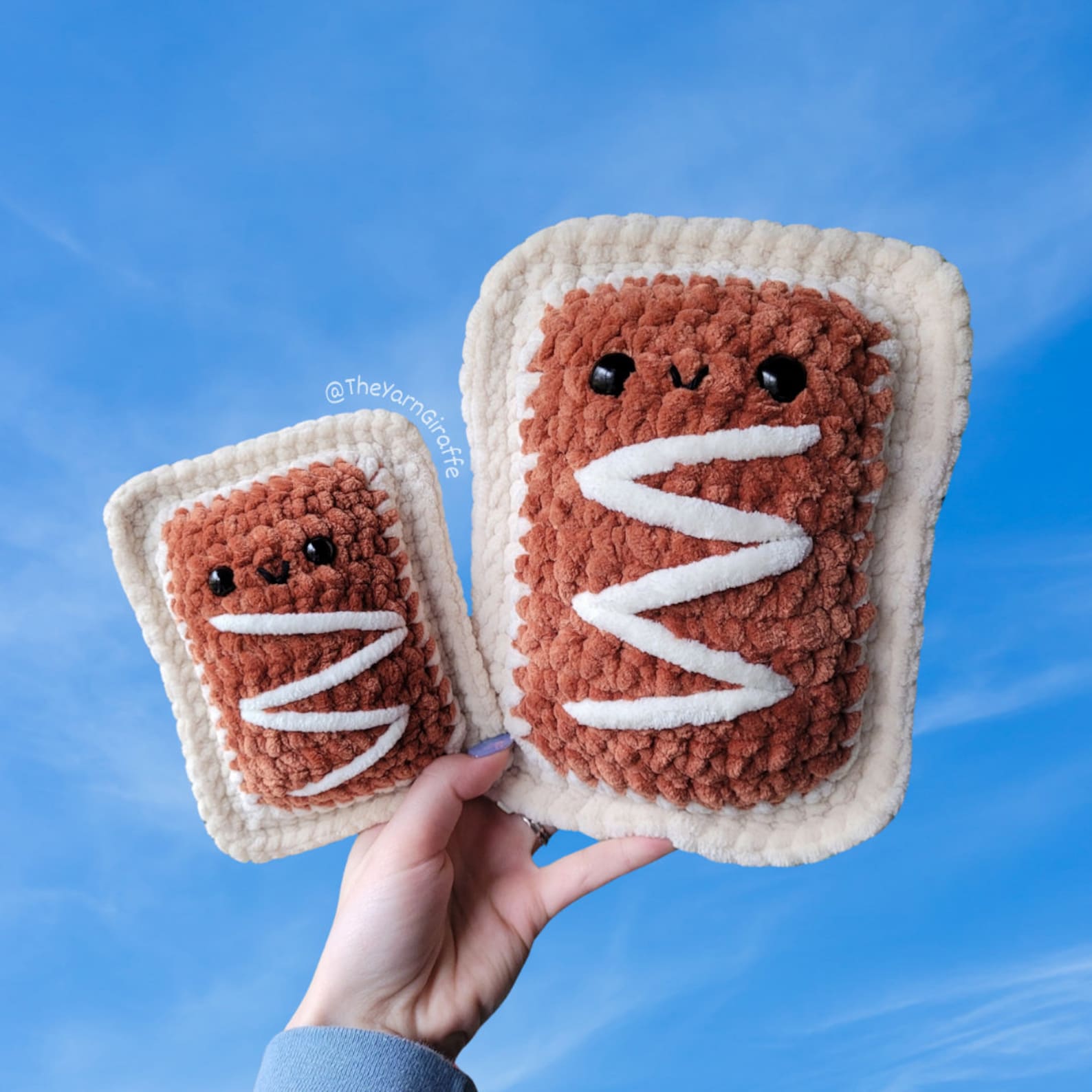 Toaster Pastry Crochet Pattern, No-sew, Crochet Pillow Pattern, Crochet ...