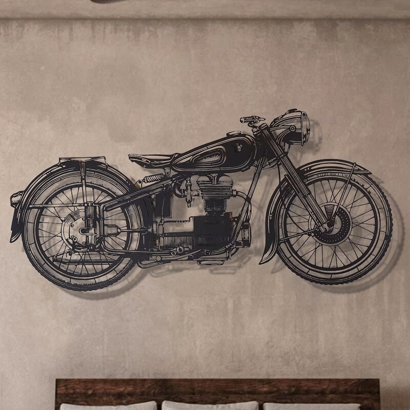 Motorcycle Wall Art - Etsy