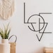 Love Metal Wall Art , Minimalist Line Art , Love Metal Wall Sign ...