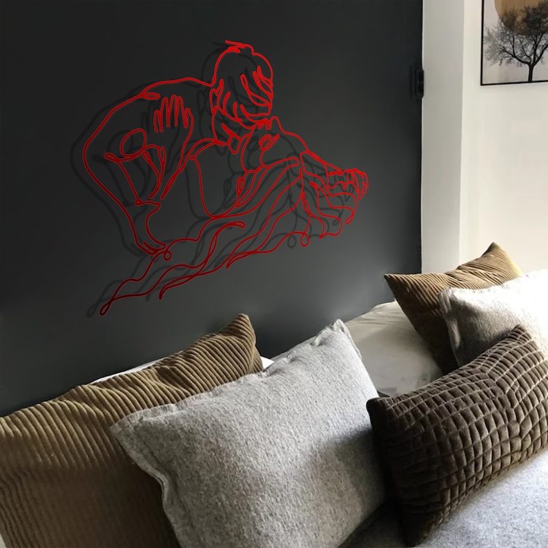 Sensual Couple Wall Art Couple Metal Wall Art Make Love Etsy 