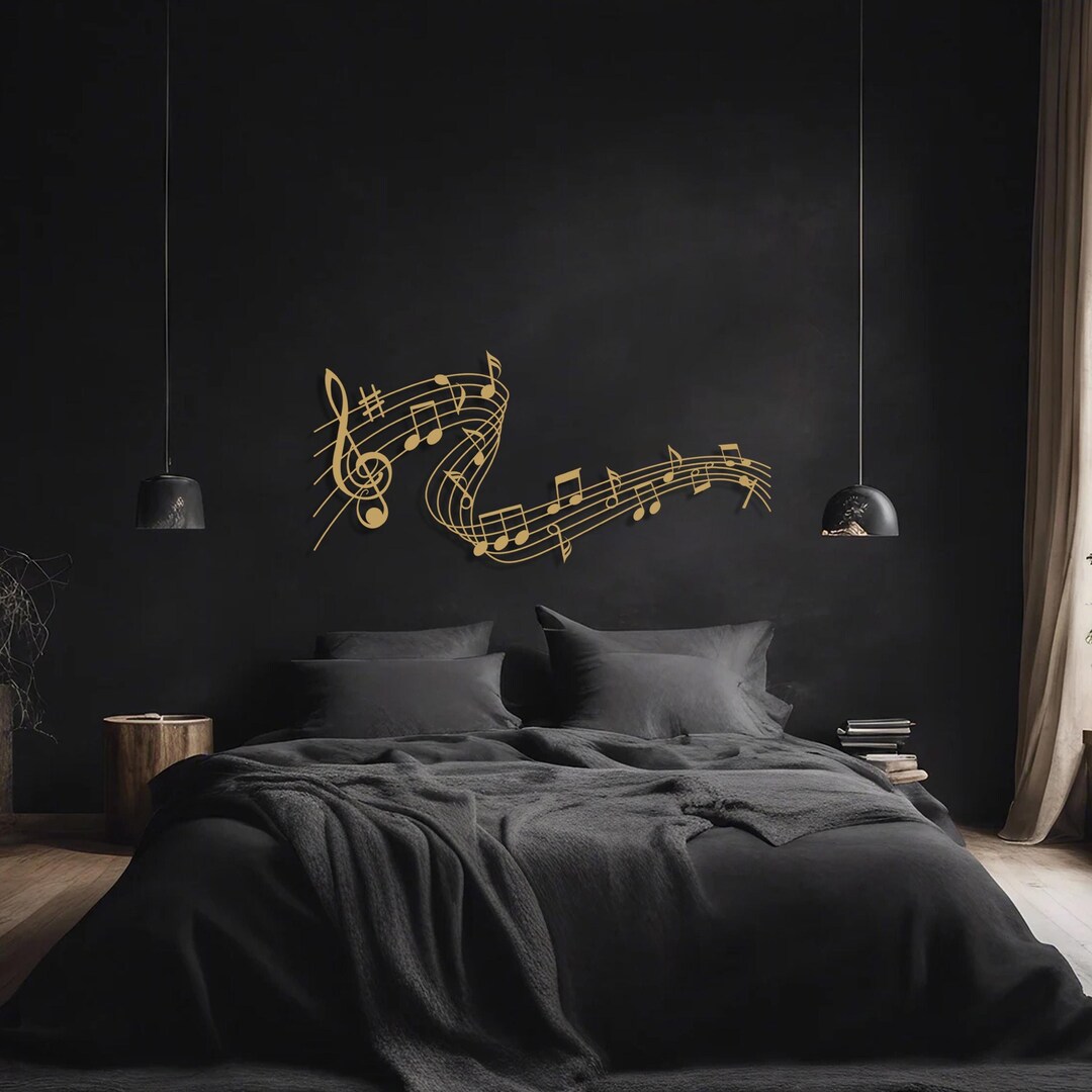 Music Notes Metal Wall Art , Music Room Decor , Music Lover Gift ...