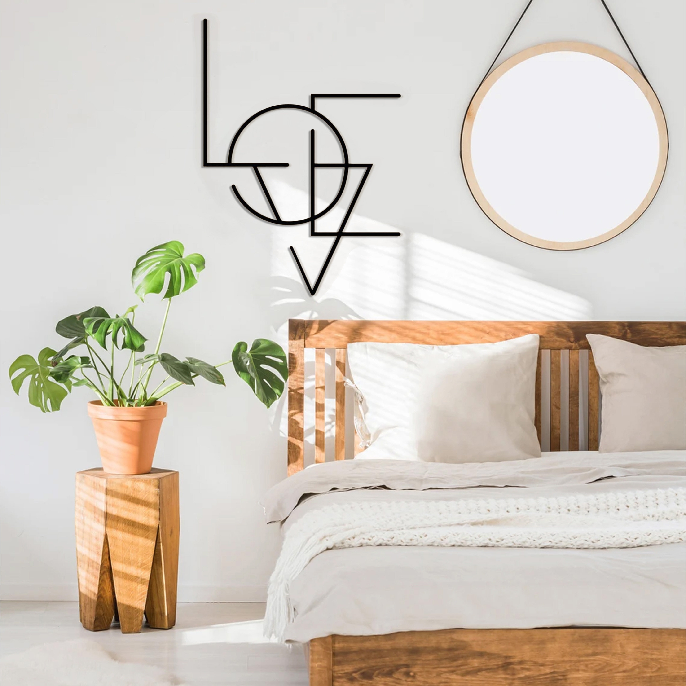 Love Metal Wall Art , Minimalist Line Art , Love Metal Wall Sign ...