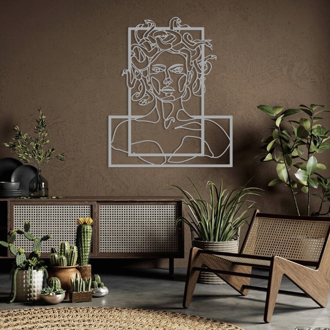 Greek Mythology Wall Decor , Medusa Wall Art , Modern Wall Art , Medusa ...