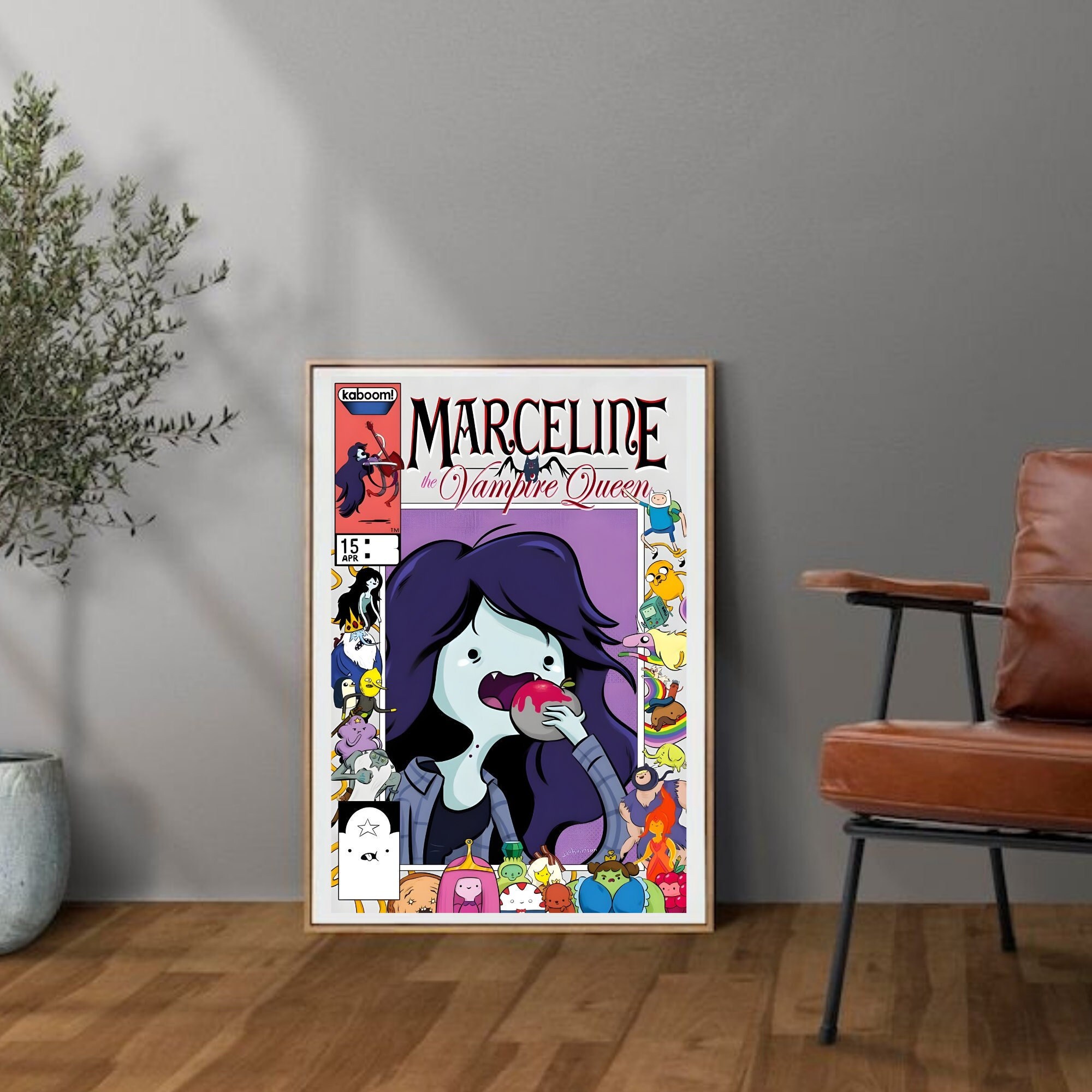 Adventure Time Poster, Adventure Time Wall Art, Marceline Poster ...