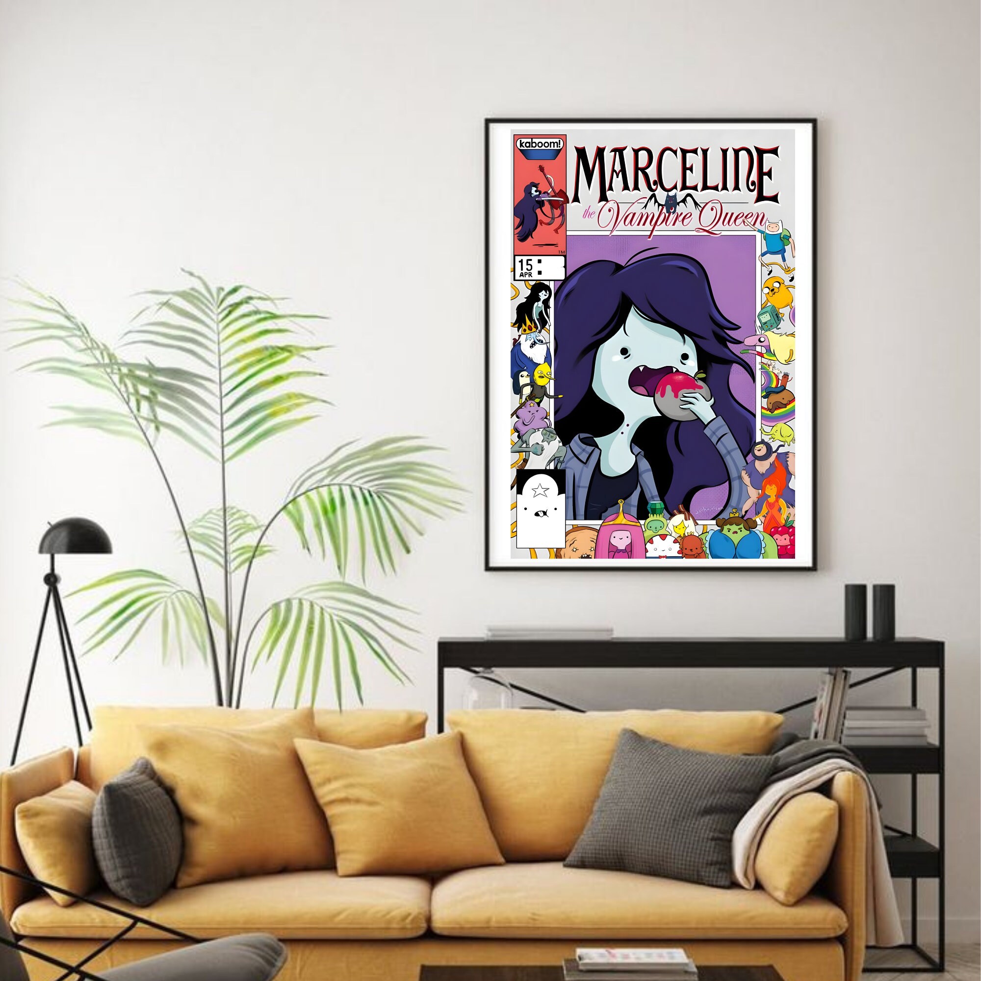 Adventure Time Poster, Adventure Time Wall Art, Marceline Poster ...