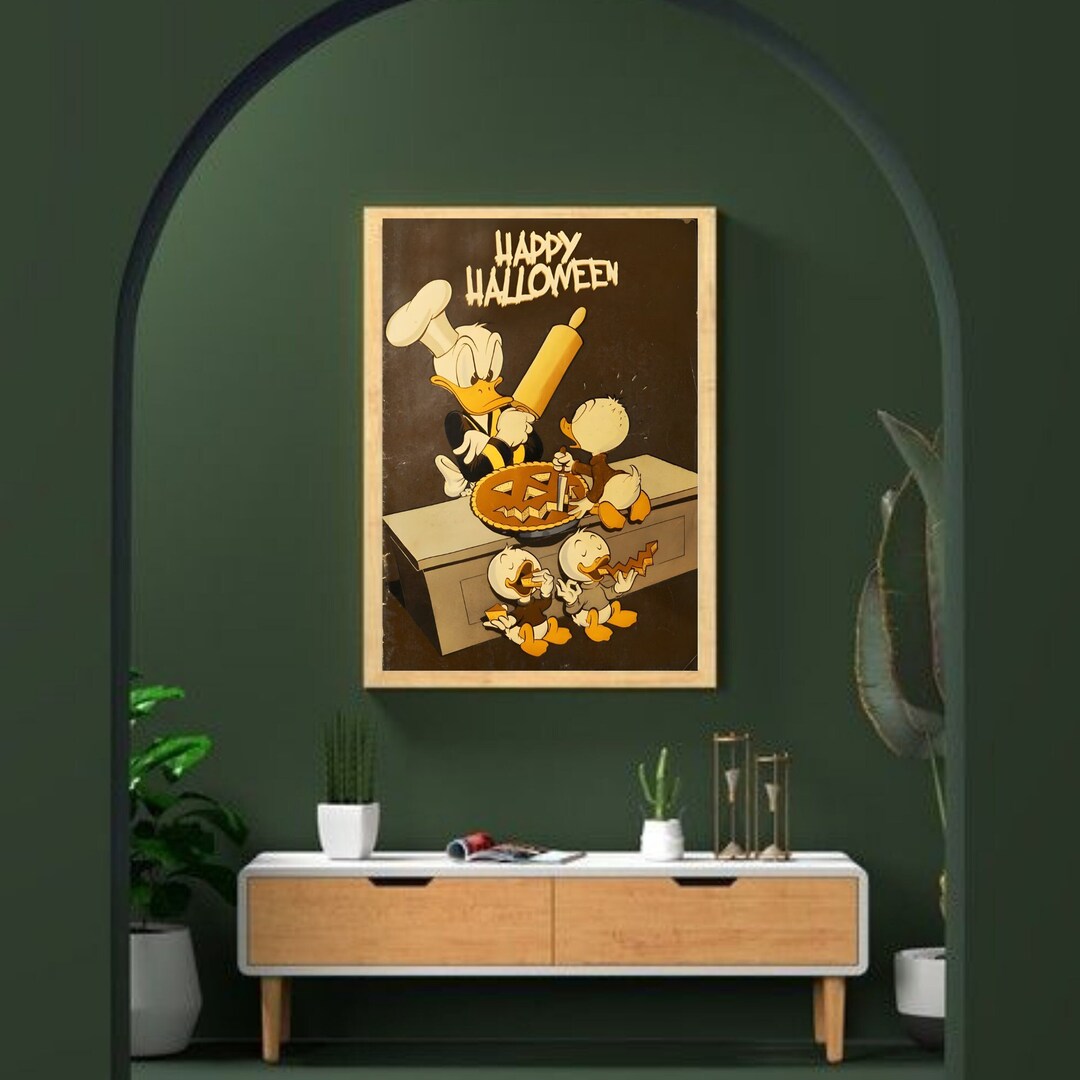 Halloween Poster Fall Poster Halloween Wall Art Vintage - Etsy