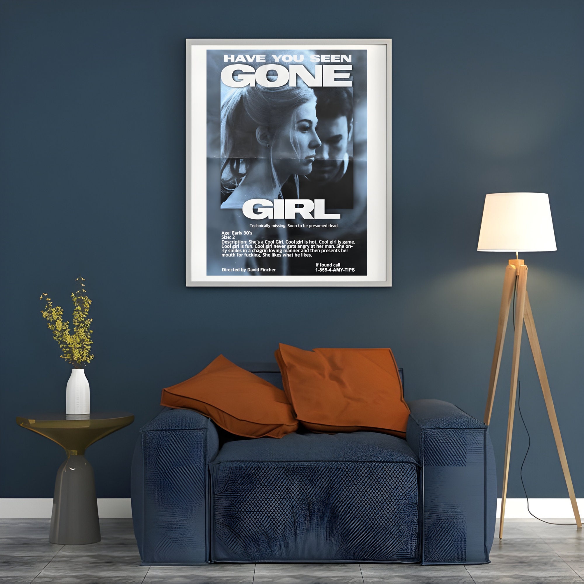 Gone Girl Poster, Gone Girl Wall Art, Movie Poster, Gone Girl Movie ...