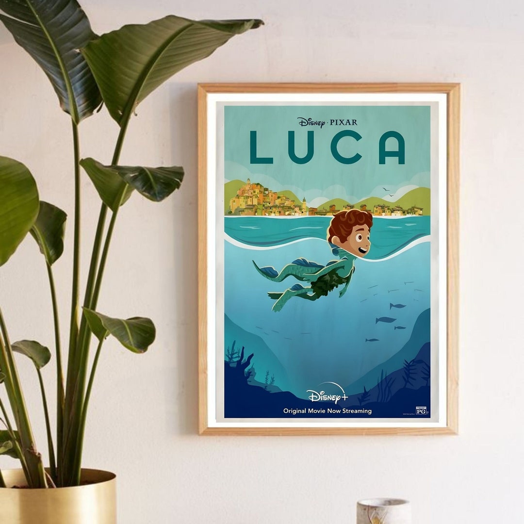 Luca Poster, Luca Wall Art, Animation Poster, Vintage Animation Poster ...