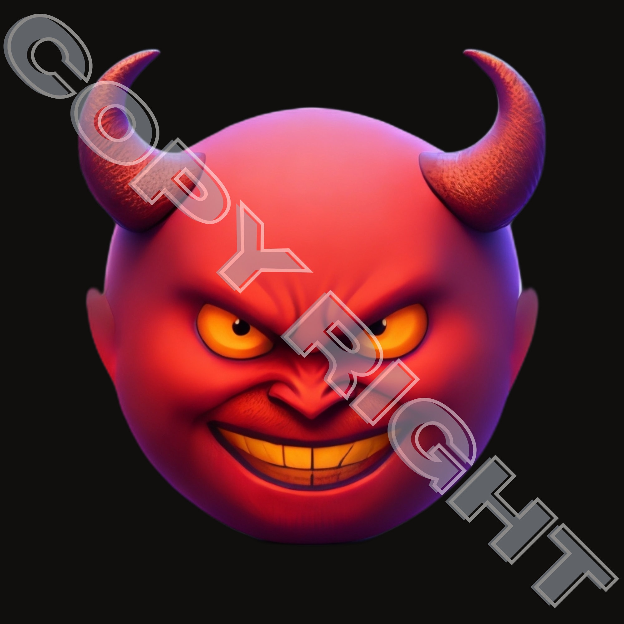 RED DEVIL Emoji Designs – Pack of 4 PSD Files! - Etsy