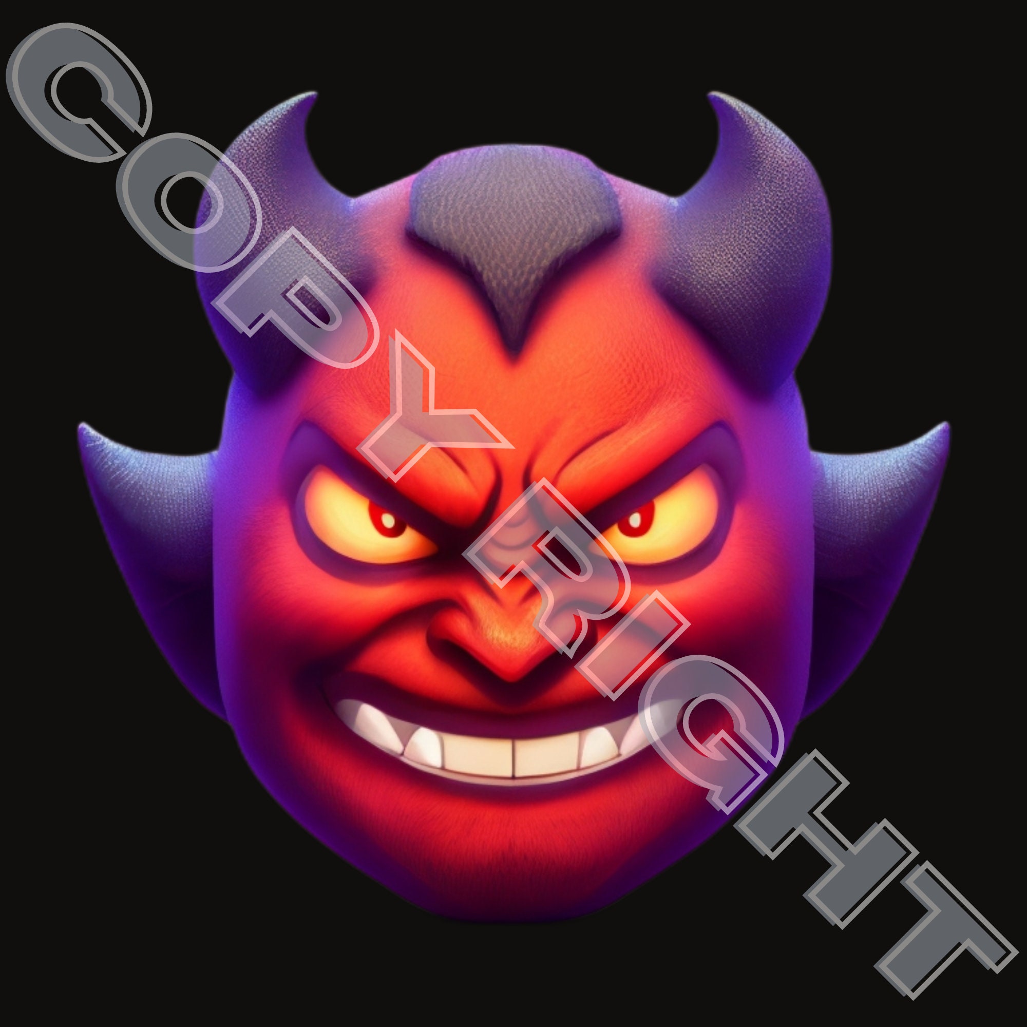 RED DEVIL Emoji Designs – Pack of 4 PSD Files! - Etsy