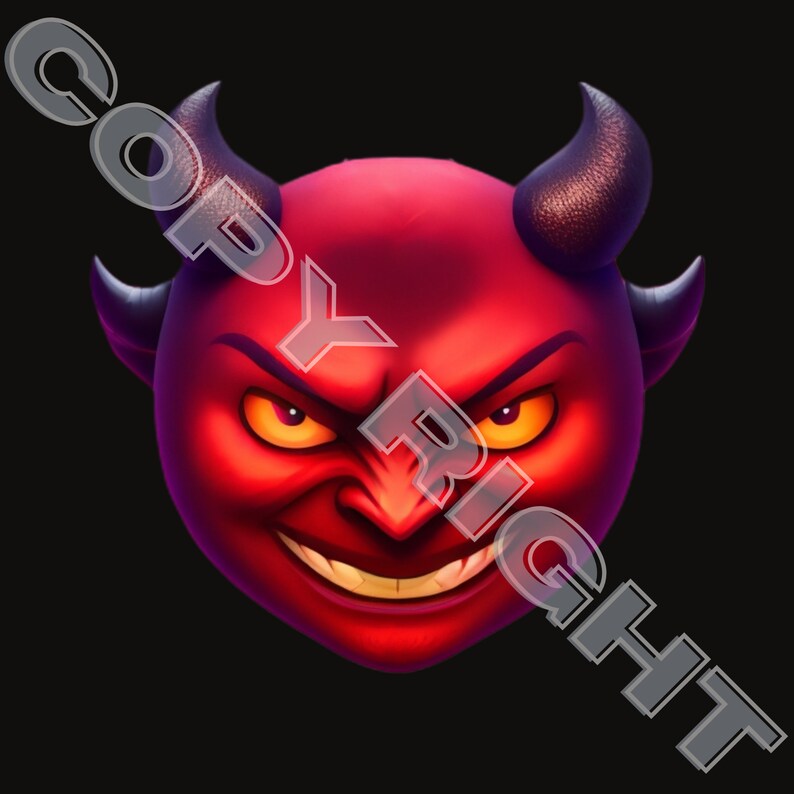RED DEVIL Emoji Designs – Pack of 4 PSD Files! - Etsy
