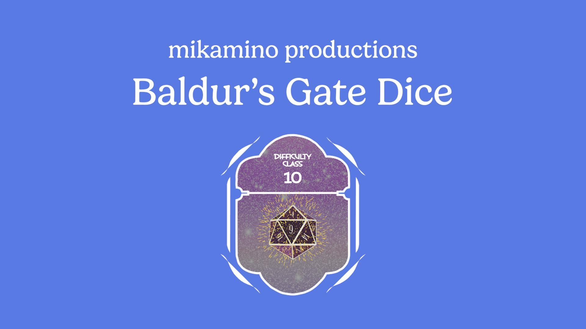 8-IN-1* Baldur's Gate Glitter Dice Roll Overlay | Twitch Youtube Stream ...