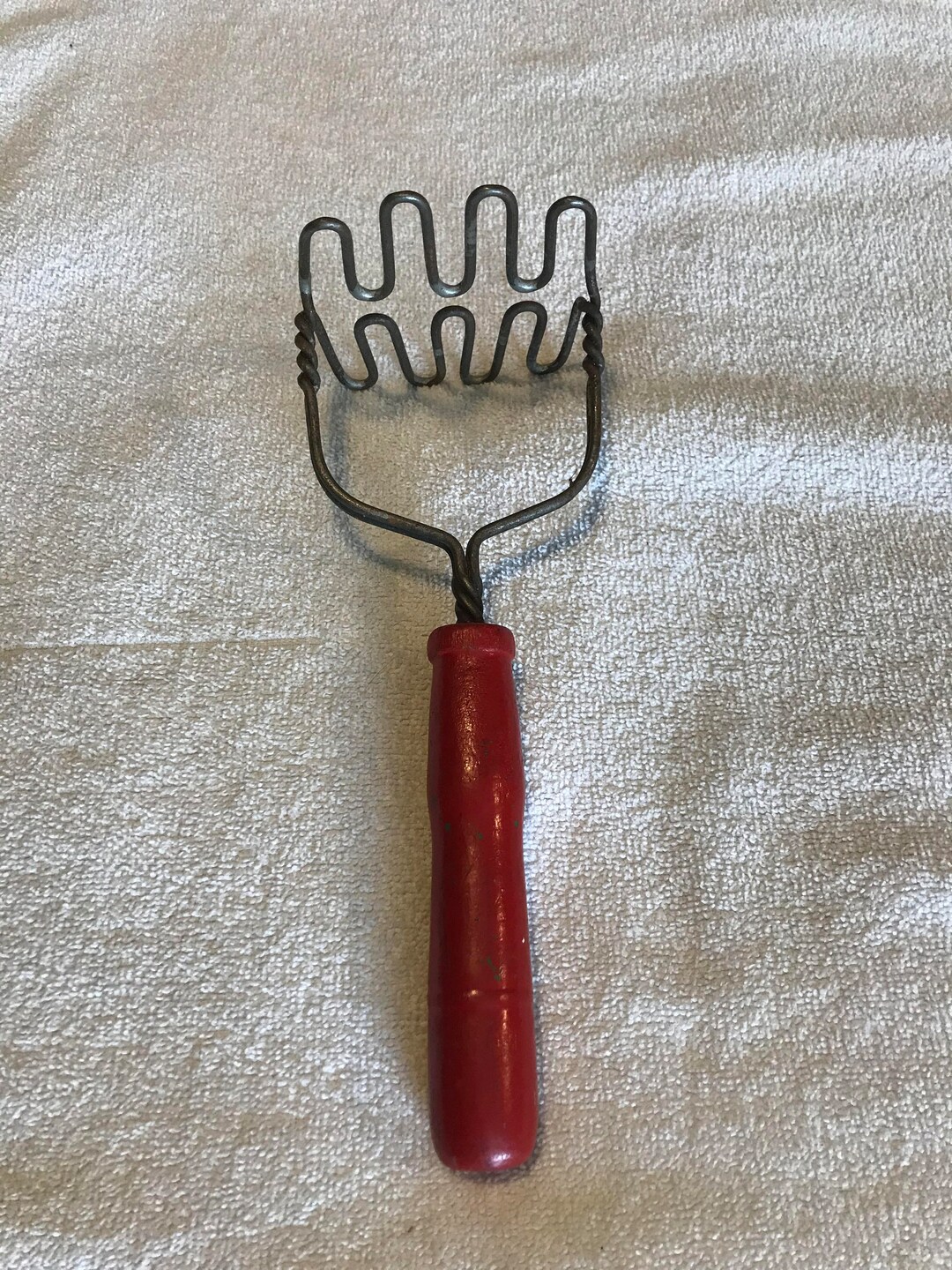 Vintage Wood Handle Potato Masher - Etsy