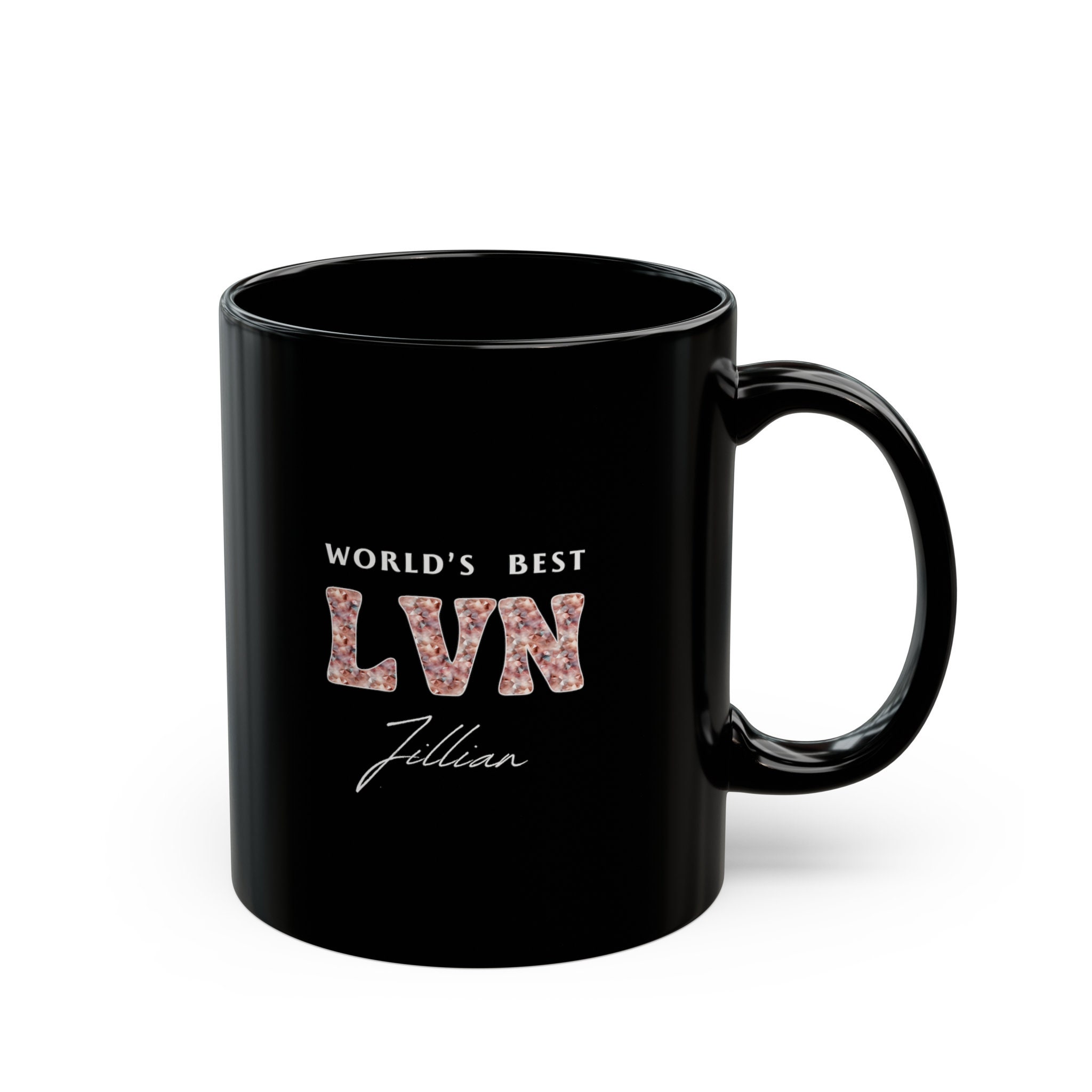 11oz/15oz PERSONALIZED World's Best LVN Ceramic Coffee Mug Nurse ...