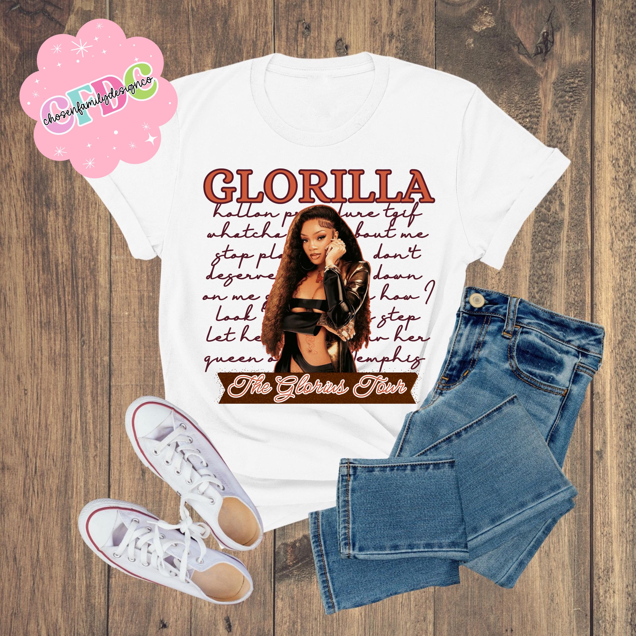 Glorilla Png Glorilla Tour Png Glorious Tour Shirt Glo Design