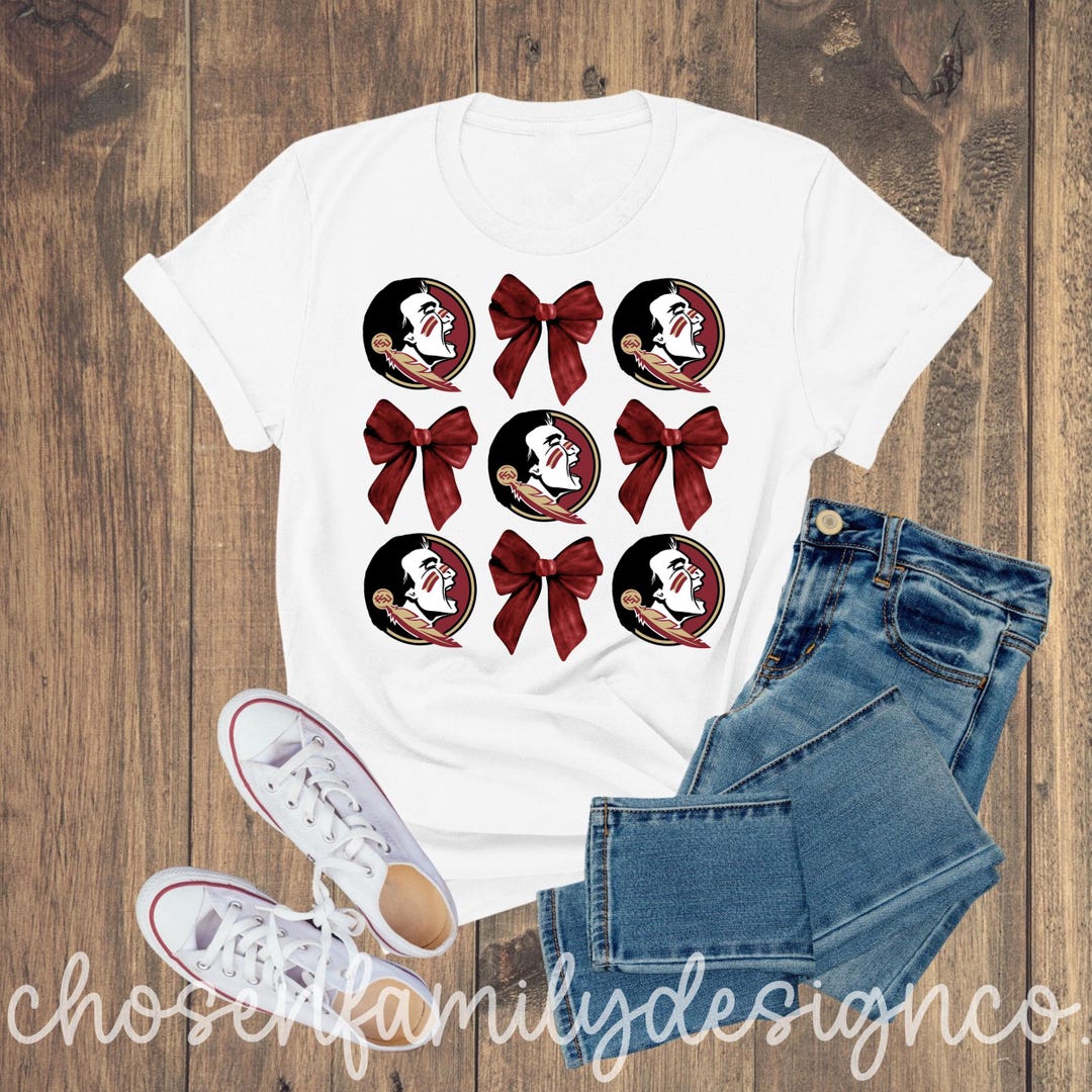 Florida State Coquette Bow Png, Cute Seminole Shirt Png, Florida State ...