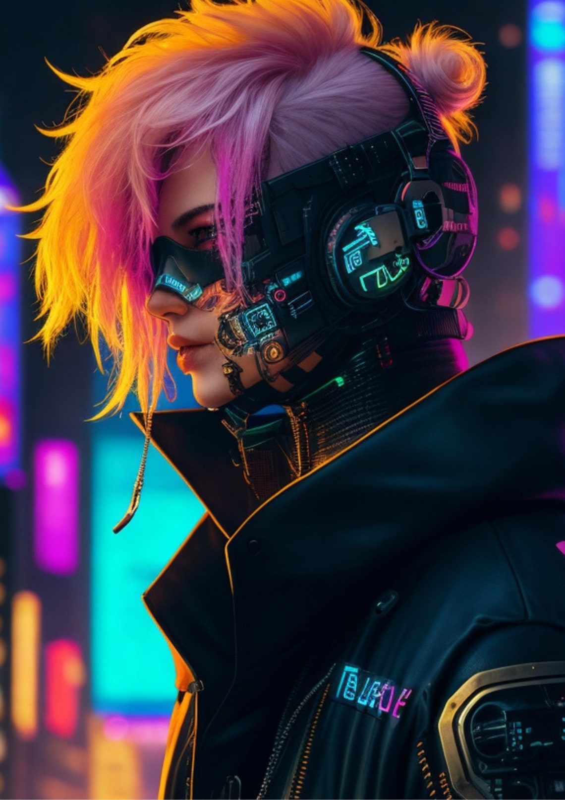 20 Arts A3 Cyberpunk Wall Art Neon Metropolis Dreams - Etsy