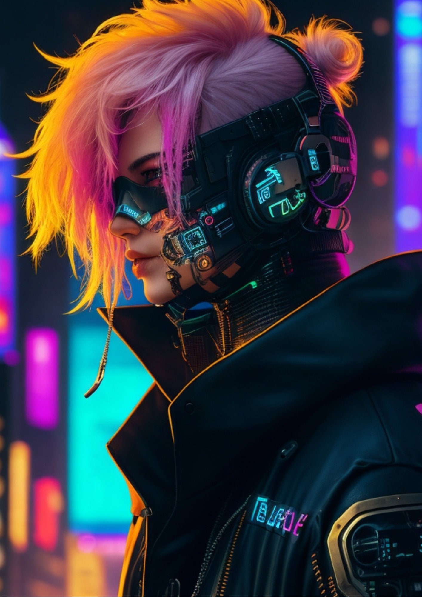 20 Arts A3 Cyberpunk Wall Art Neon Metropolis Dreams - Etsy