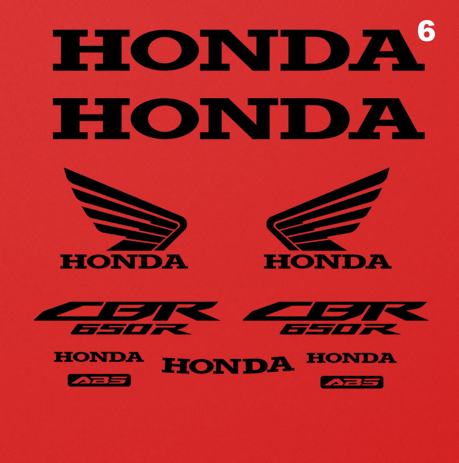Honda CBR 650R Decals. - Etsy