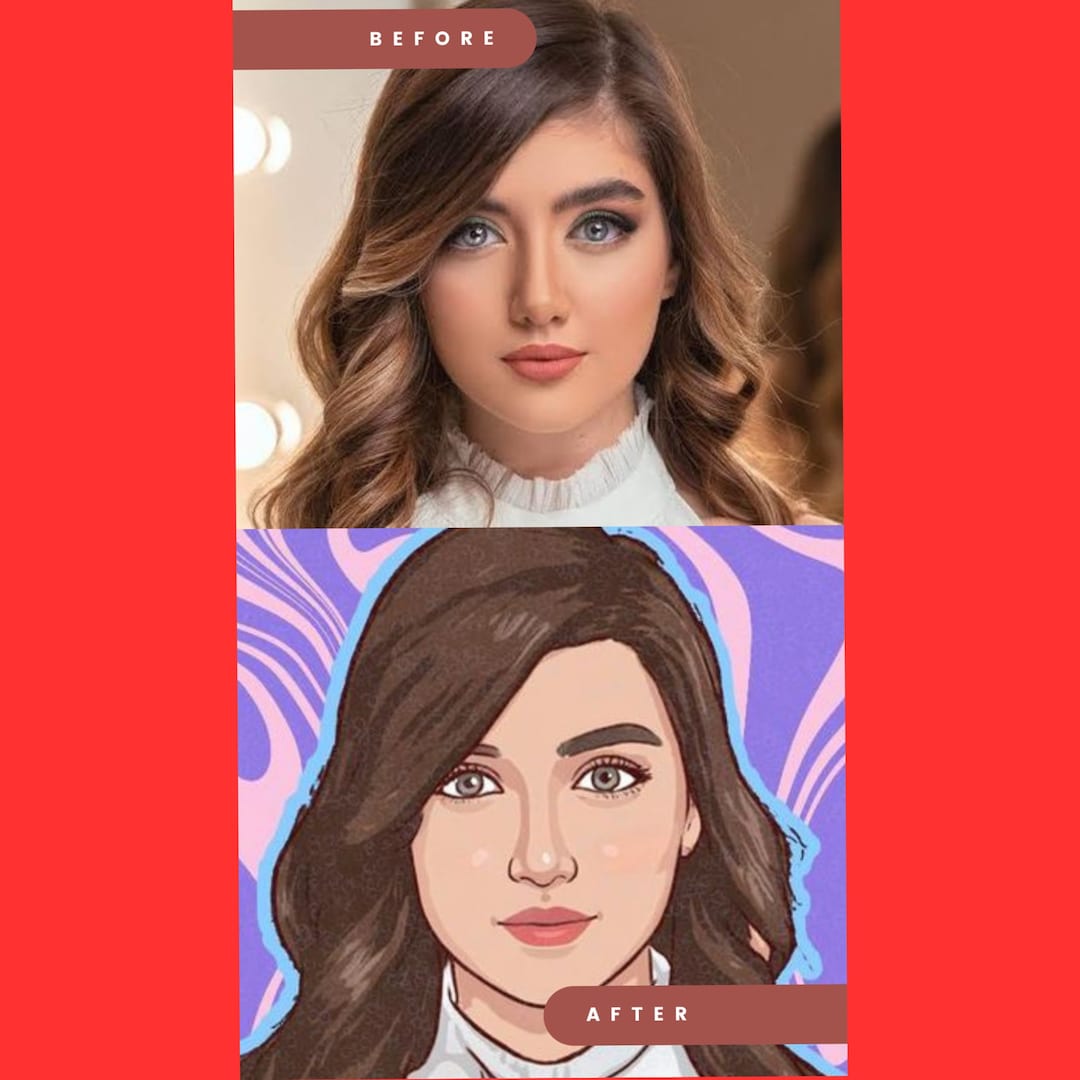 Customizable Cartoon Profile Photo Cartoon Visual Funny & - Etsy