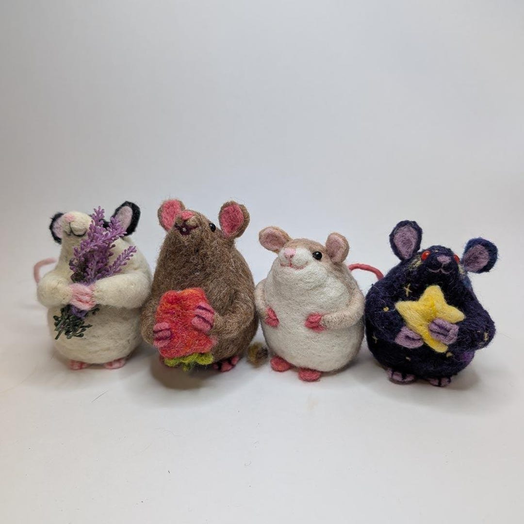 Needle Felted Mice and Rats (made to Order) - Etsy