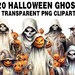 Halloween Ghost Pumpkin Watercolor Clipart, Halloween Witch Clipart PNG ...