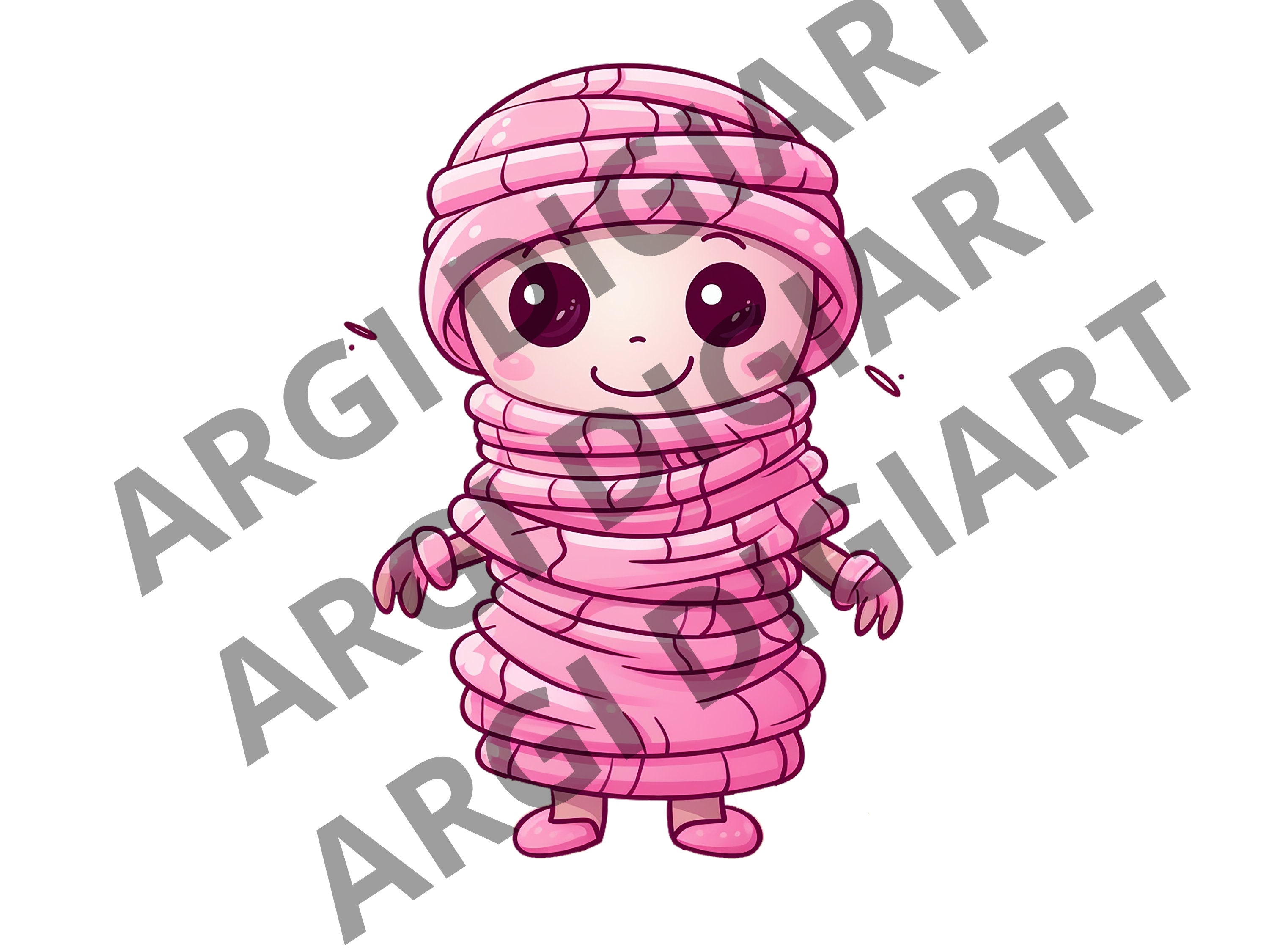 Cute Halloween Clipart, Pink Halloween Kawaii Style, Pink Pumpkin Clip ...