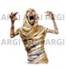 Scary Mummy Watercolor Clipart Bundle, Halloween Mummy PNG, Egyptian ...