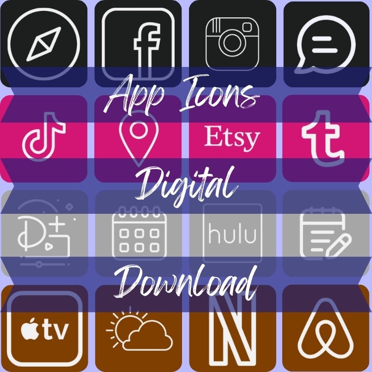 Eras & Seasons Wallpapers With Matching App Icons - Digital Download - Etsy