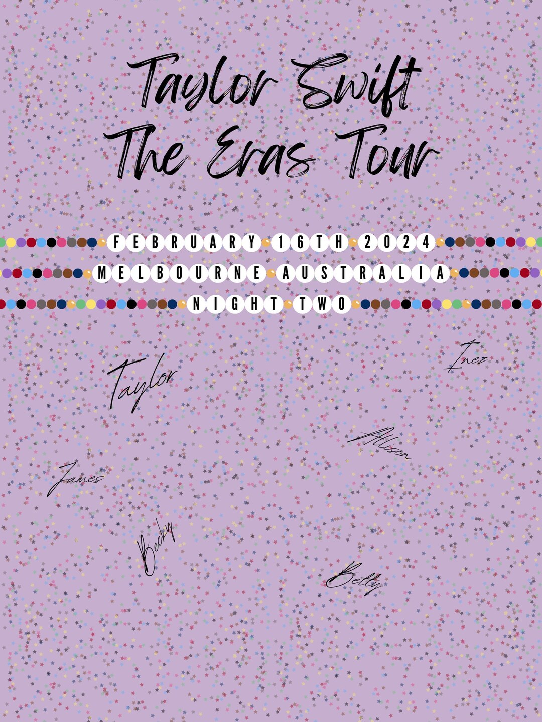 18 X 24 Eras Tour Commemorative Poster - Etsy