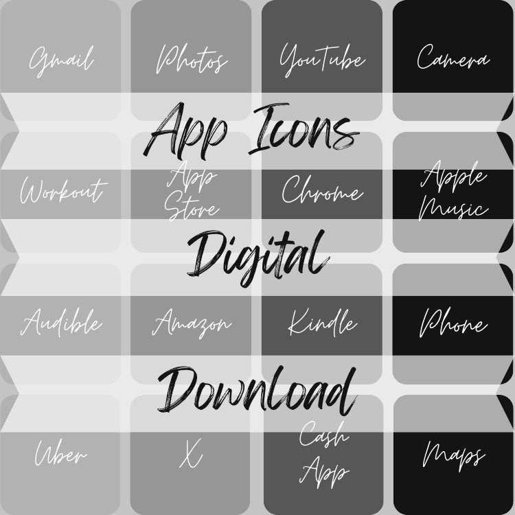Black & White Wallpapers With Matching App Icons (#2) - Digital ...