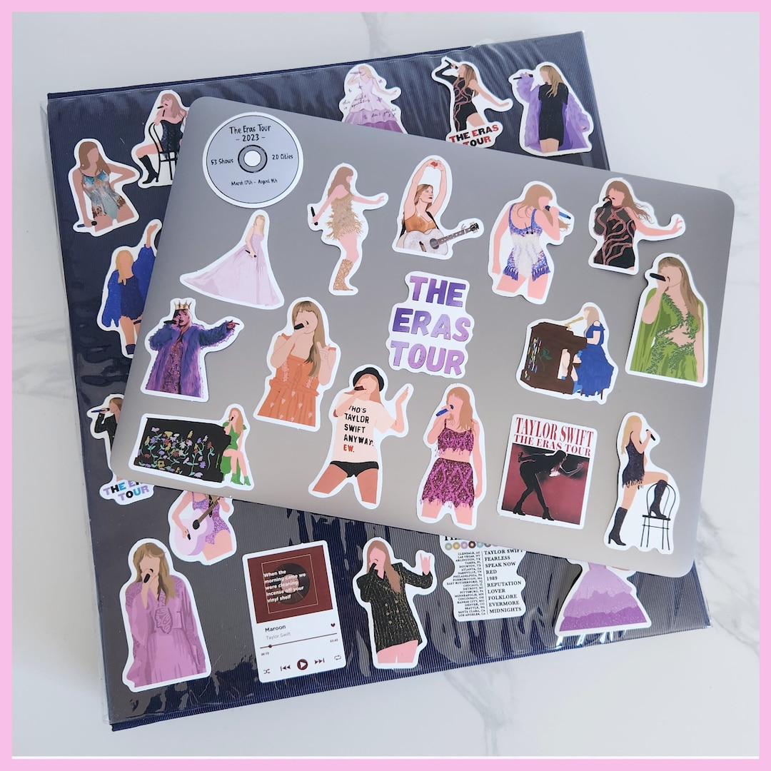 1-50pcs Taylor Swift Outfit Stickers, TS Stickers, Swiftie Sticker Pack ...
