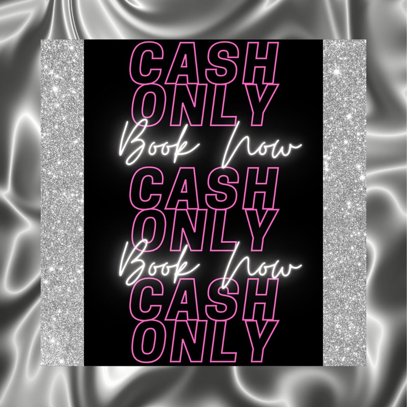 Cash Only Sign - Etsy