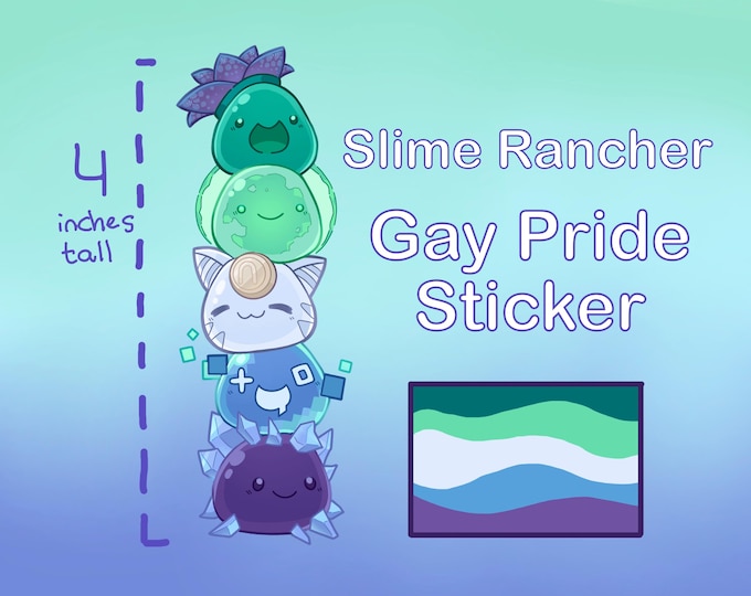 Slime Rancher Sticker - Subtle Gay/mlm Pride Flag - Etsy