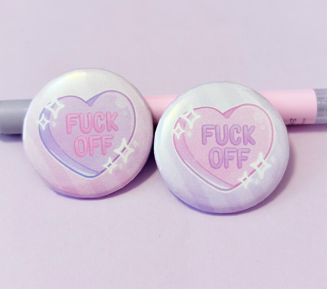 Mean Heart Candy Mini Buttons - Etsy