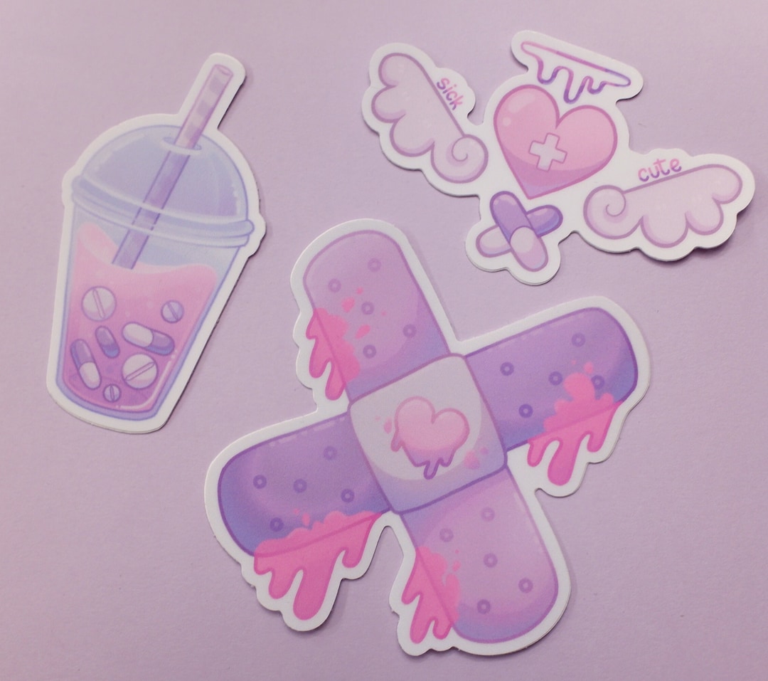 Yami Kawaii, Menhera Kei Sticker Set for Journals, Laptops - Etsy