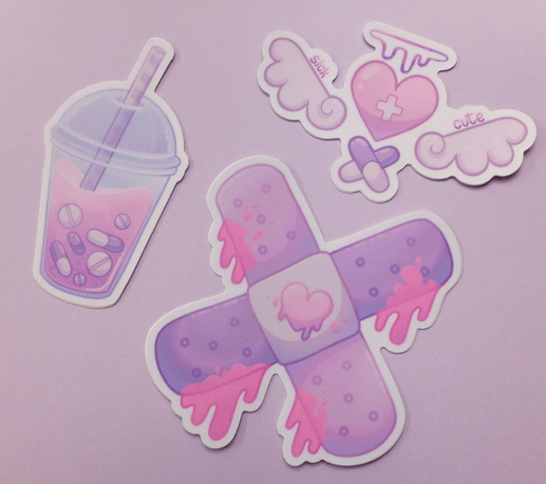 Yami Kawaii, Menhera Kei Sticker Set for Journals, Laptops - Etsy