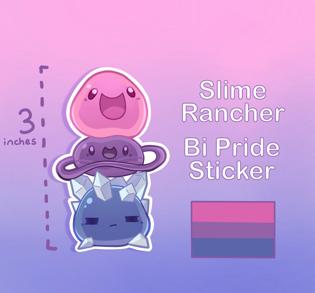 Slime Rancher Sticker - Subtle Bi Pride Flag - Etsy