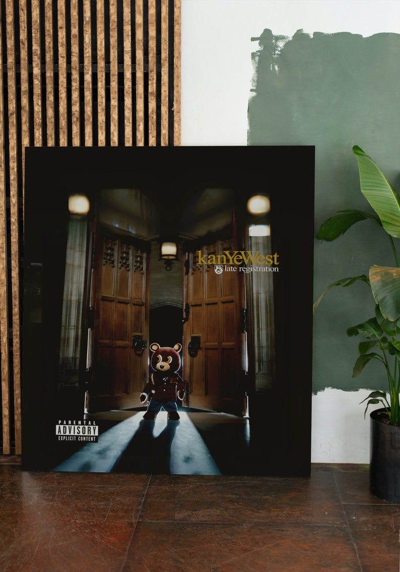 Kanye West Late Registration Album Cover Canvas Wall Art - Etsy