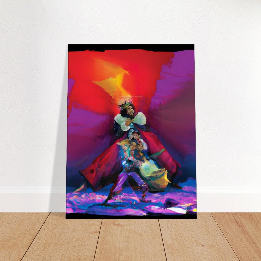 J Cole KOD Album Cover Art Canvas Wall Art - Etsy