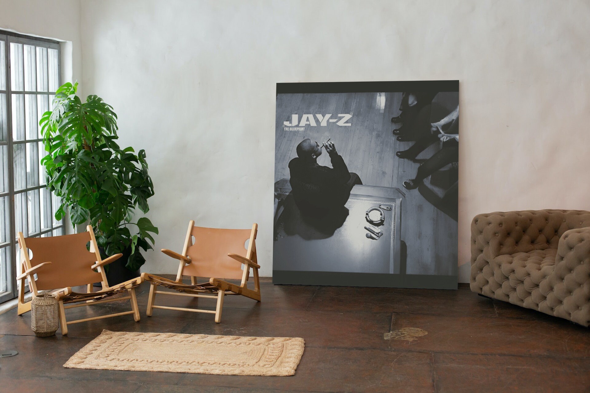 Jay-z the Blueprint Album Cover Canvas - Etsy