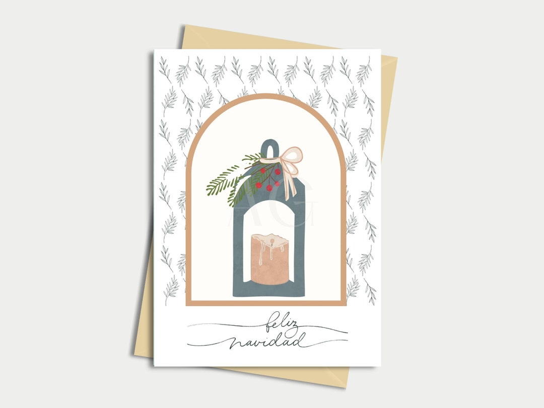 Feliz Navidad Printable Christmas Card Merry Christmas Card - Etsy