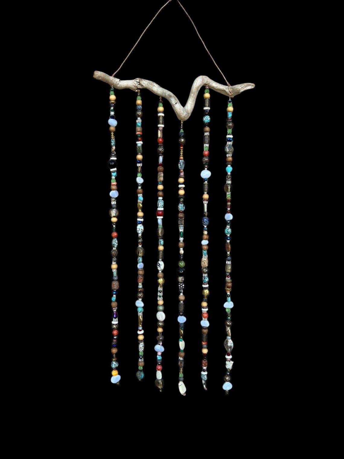 Boho Wall Art, Natural Stone, Wind Chimes, Wall & Window Hangings ...