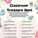 Classroom Treasure Hunt, Scavenger Hunt, Fun Ice Breaker for Elementary ...