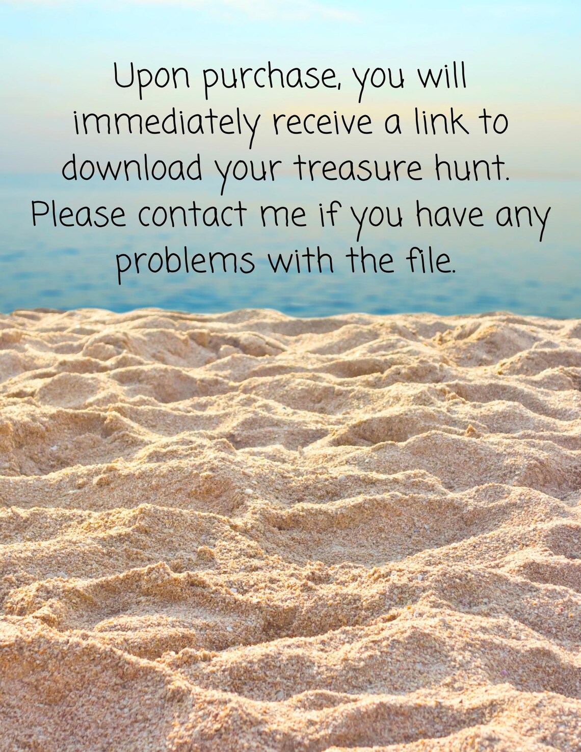 Beach Treasure Hunt: Kid & Adult Scavenger Game (digital Download ...