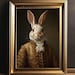 Vintage Rabbit Print Victorian Rabbit Painting Rabbit Wall - Etsy